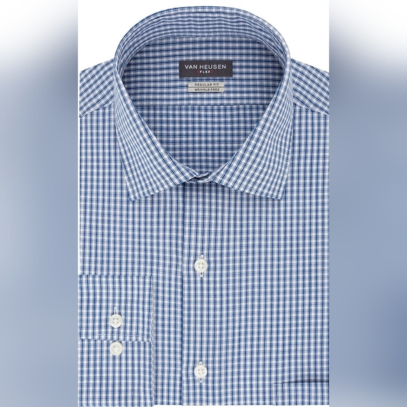 Van Heusen | Shirts | Van Heusen Mens Classicregular Fit Stretch Dress ...